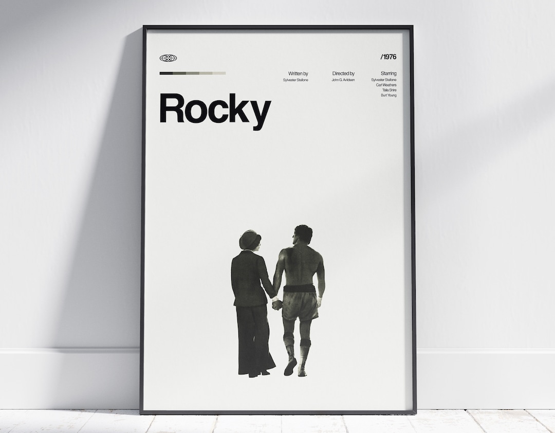 ROCKY Movie Poster, Retro Art Print, Digital Download - Etsy
