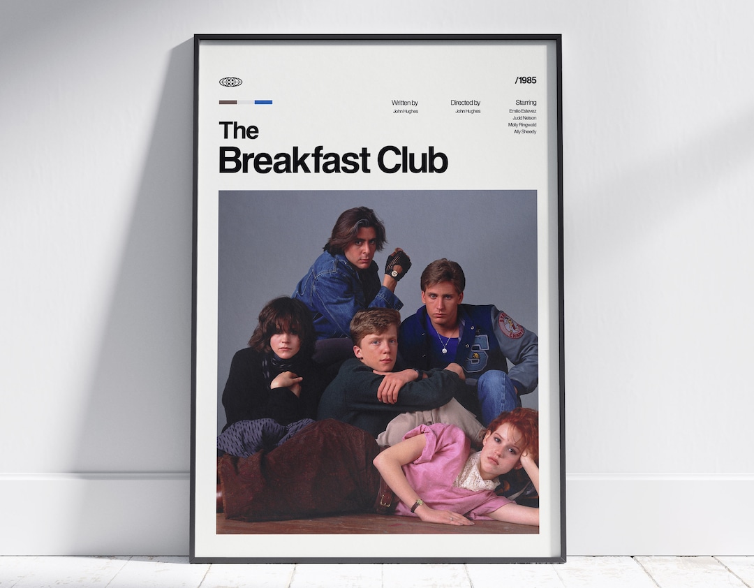 The Breakfast Club Movie Poster, the Breakfast Club Wall Decor, the ...