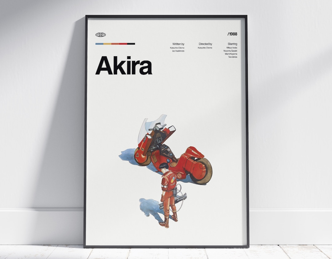 Akira Poster, Akira Print, Akira Wall, Akira Wall Decor, Anime Poster ...