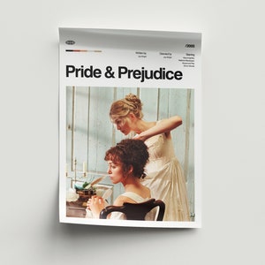 Pride and Prejudice Movie Poster, Pride and Prejudice Art, Pride and ...