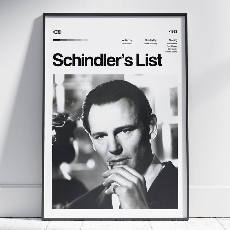 Schindler List Movie Poster - Etsy