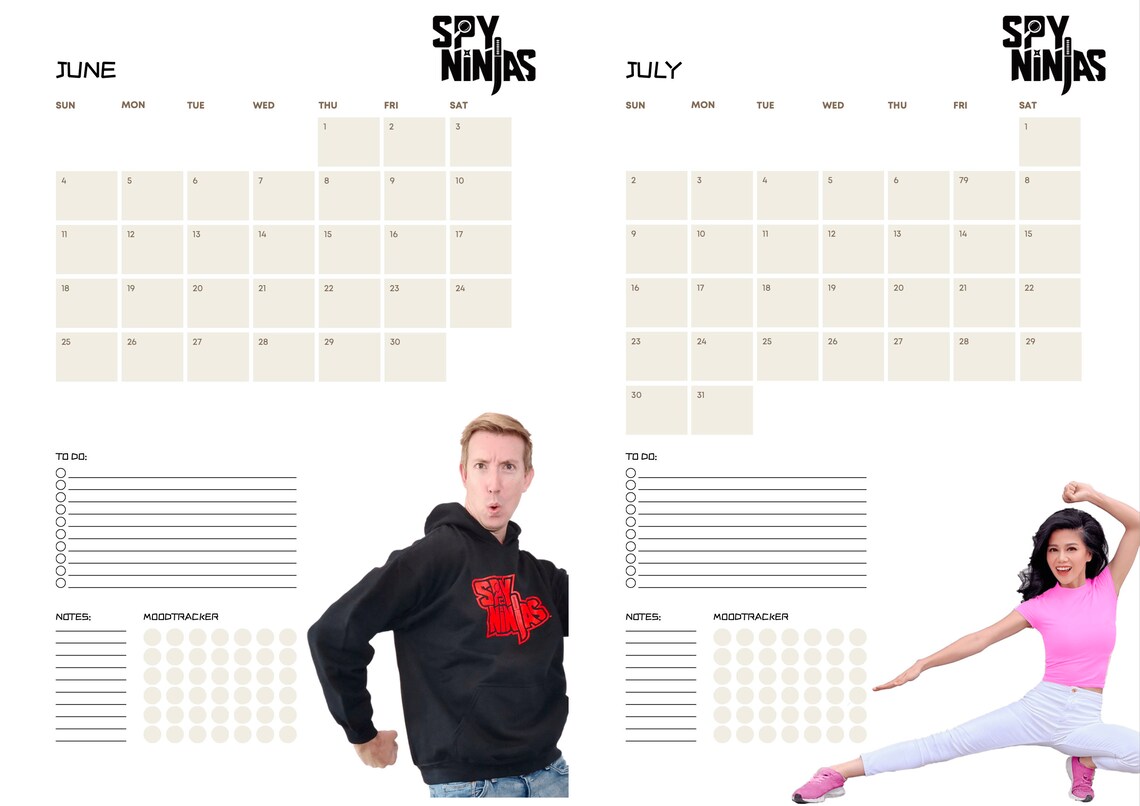 Spy Ninjas 2023 Calendar - Etsy