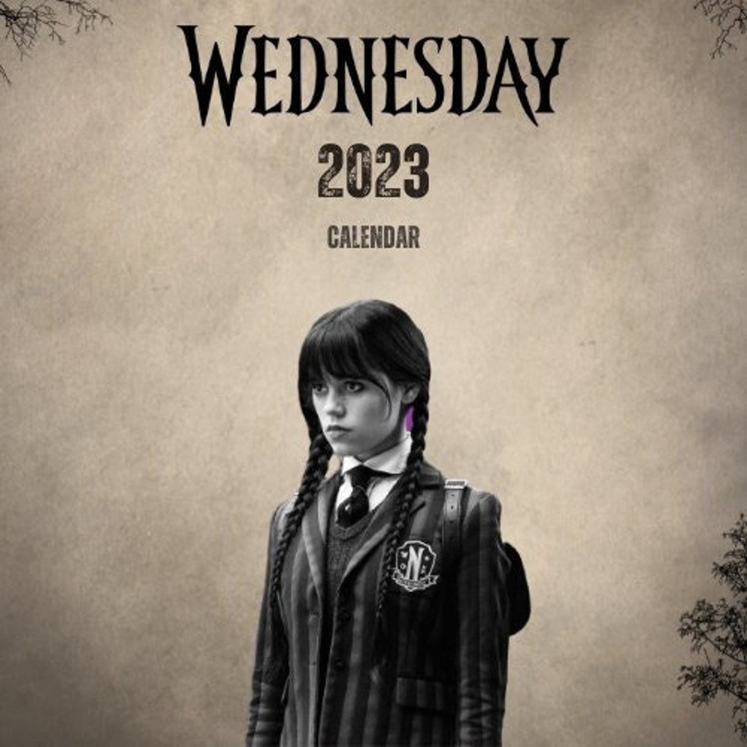 Wednesday Addams 2023 Calendar With Pictures and Quotes - Digital Copy ...