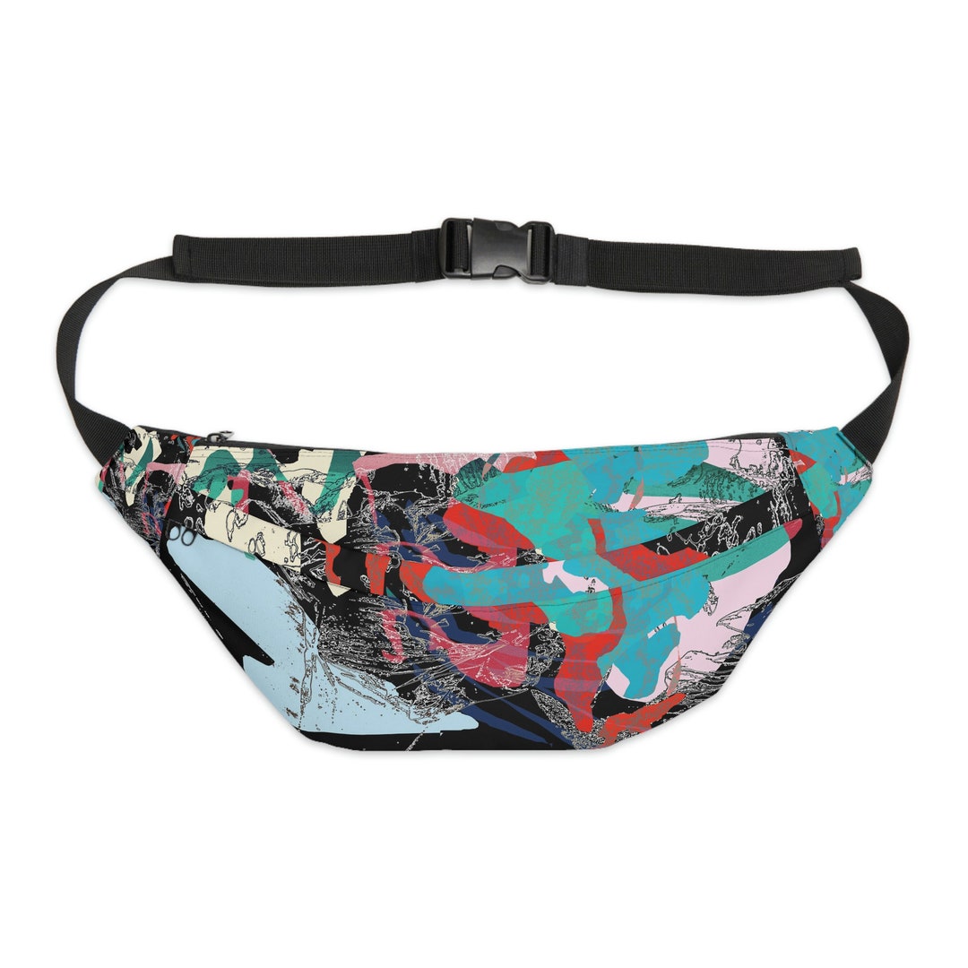 Spring Cartography: Abstract Map-inspired Large Fanny Pack - Etsy