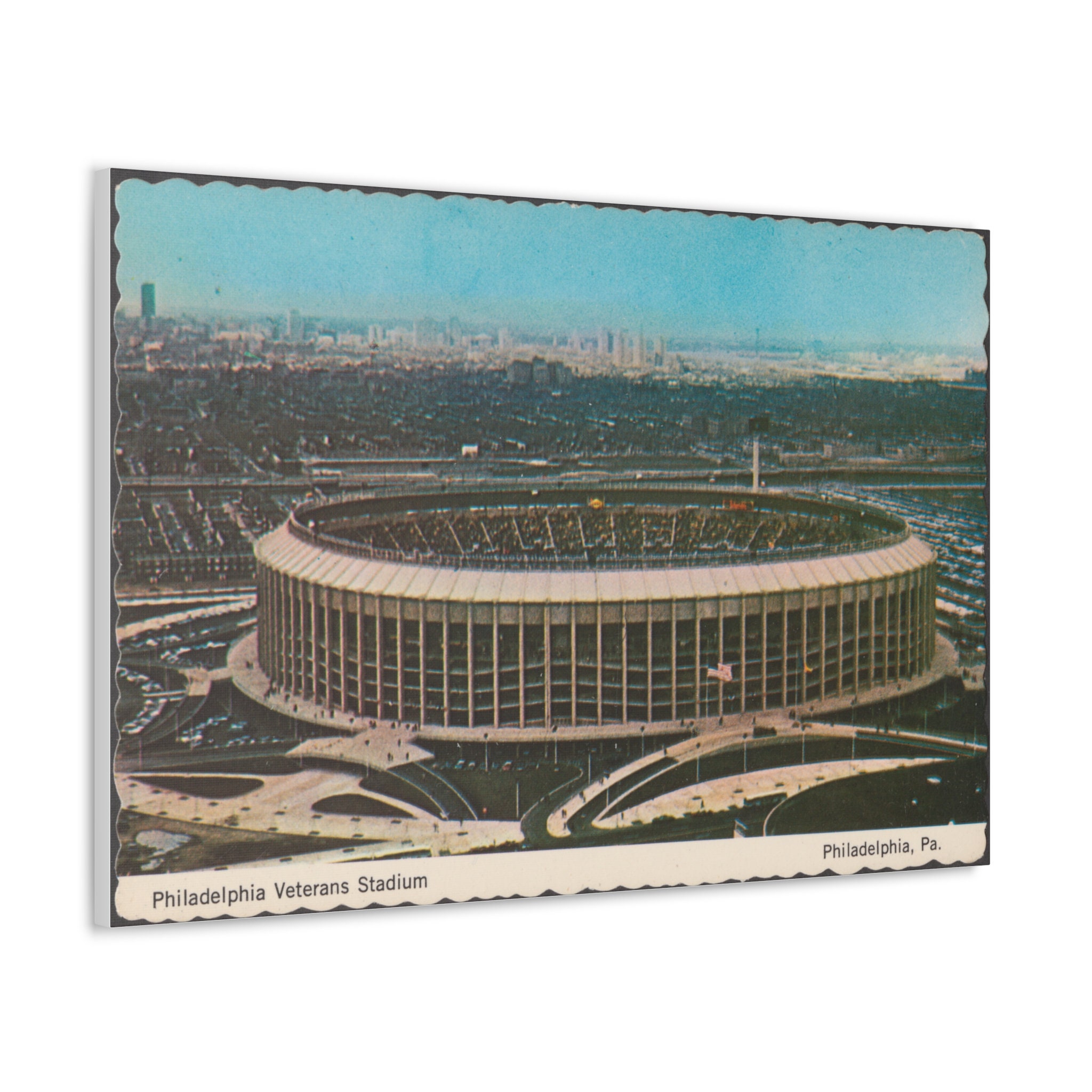 Philadelphia Veterans Stadium Vintage Canvas Print Phillies Eagles ...