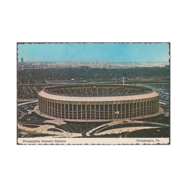 Philadelphia Veterans Stadium Vintage Canvas Print Phillies Eagles ...