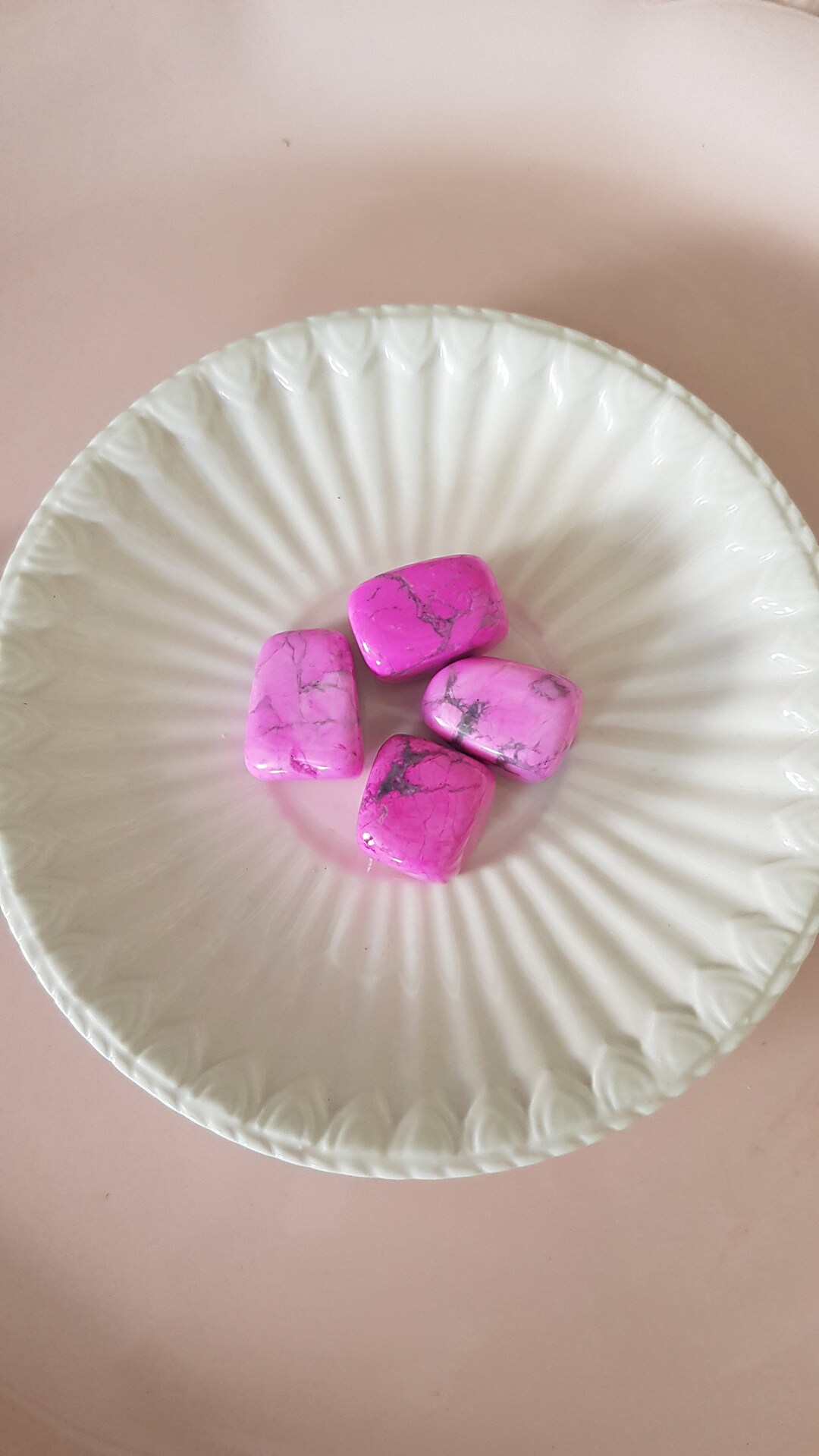 Pink Howlite Crystal Tumblestone - Etsy