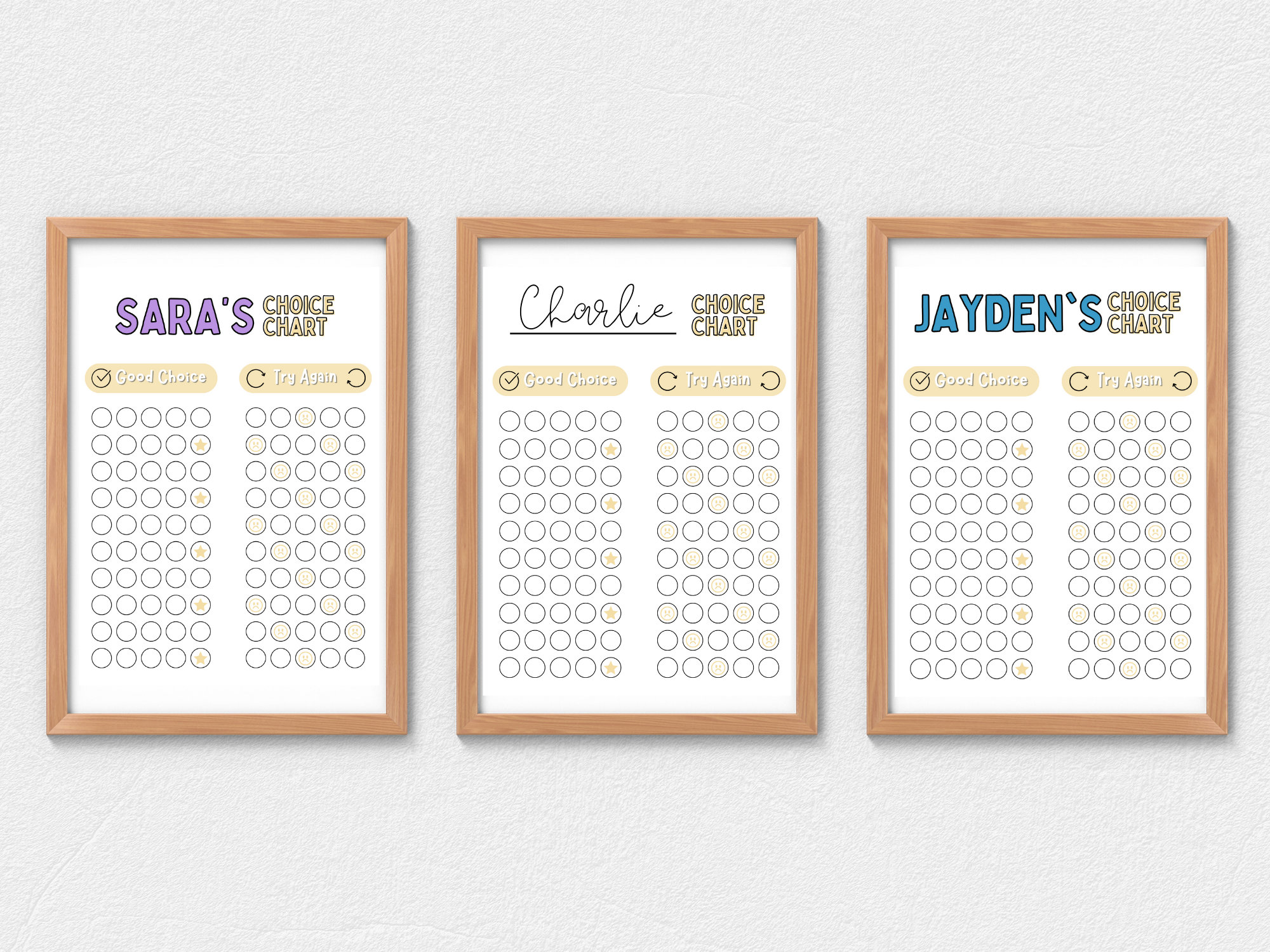 Kids Behavior Chart, Reward Chart Systems for Kids Charts, Empowering ...