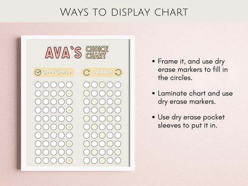Kids Behavior Chart, Reward Chart Systems for Kids Charts, Empowering ...