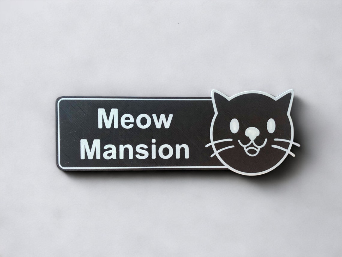 Custom Cat Door Sign - Etsy