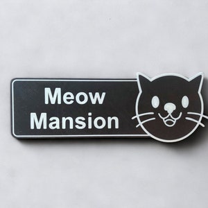 Custom Cat Door Sign - Etsy