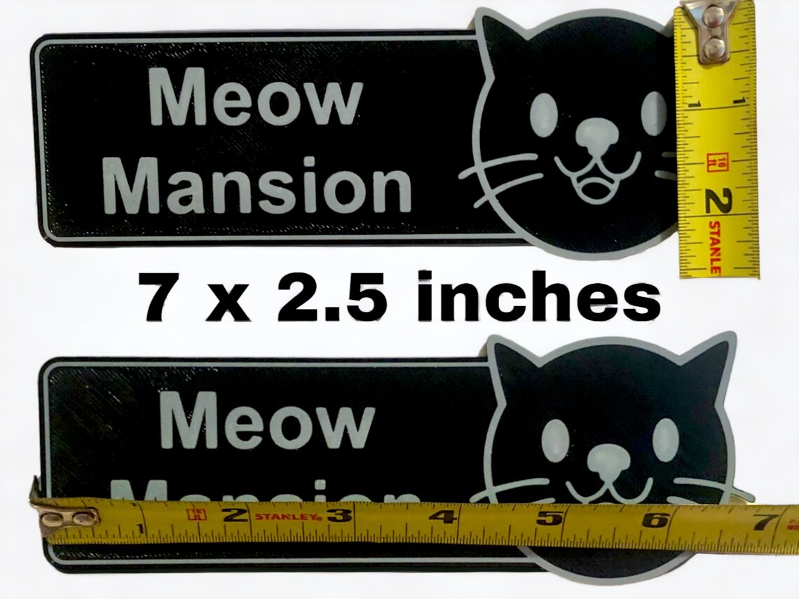 Custom Cat Door Sign - Etsy
