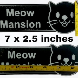 Custom Cat Door Sign - Etsy