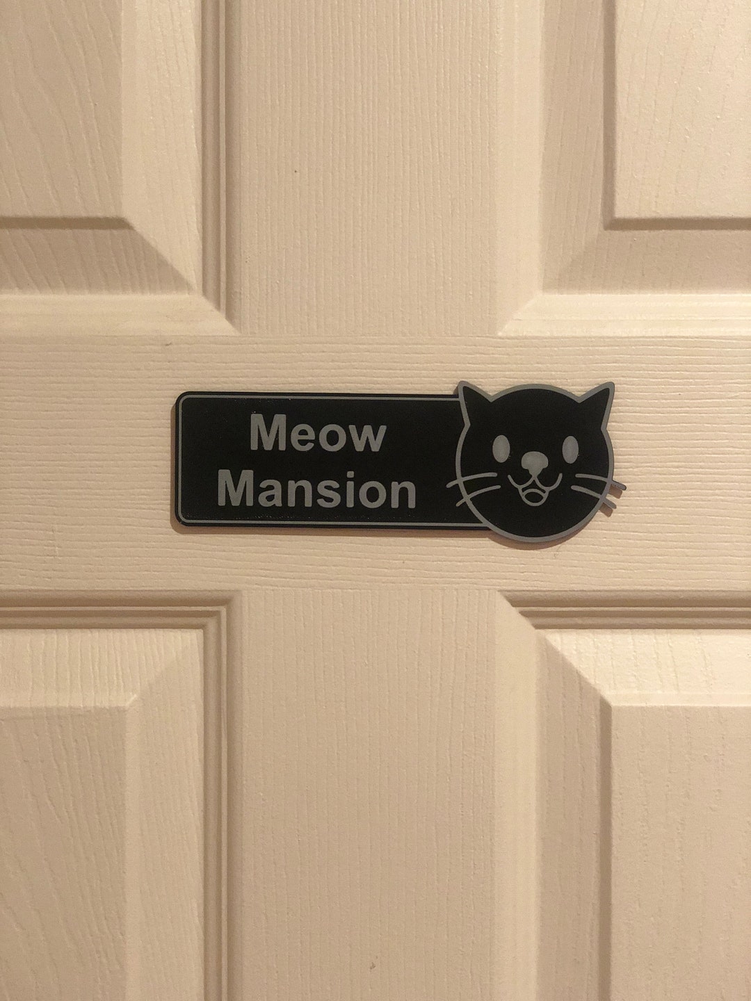 Custom Cat Door Sign - Etsy