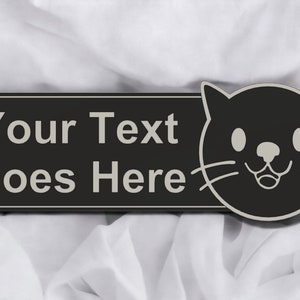 Custom Cat Door Sign - Etsy