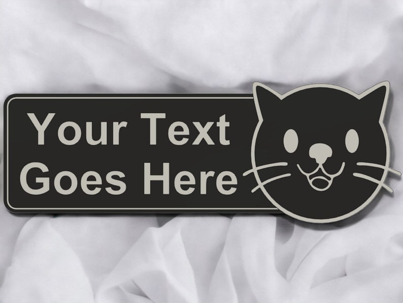 Custom Cat Door Sign - Etsy