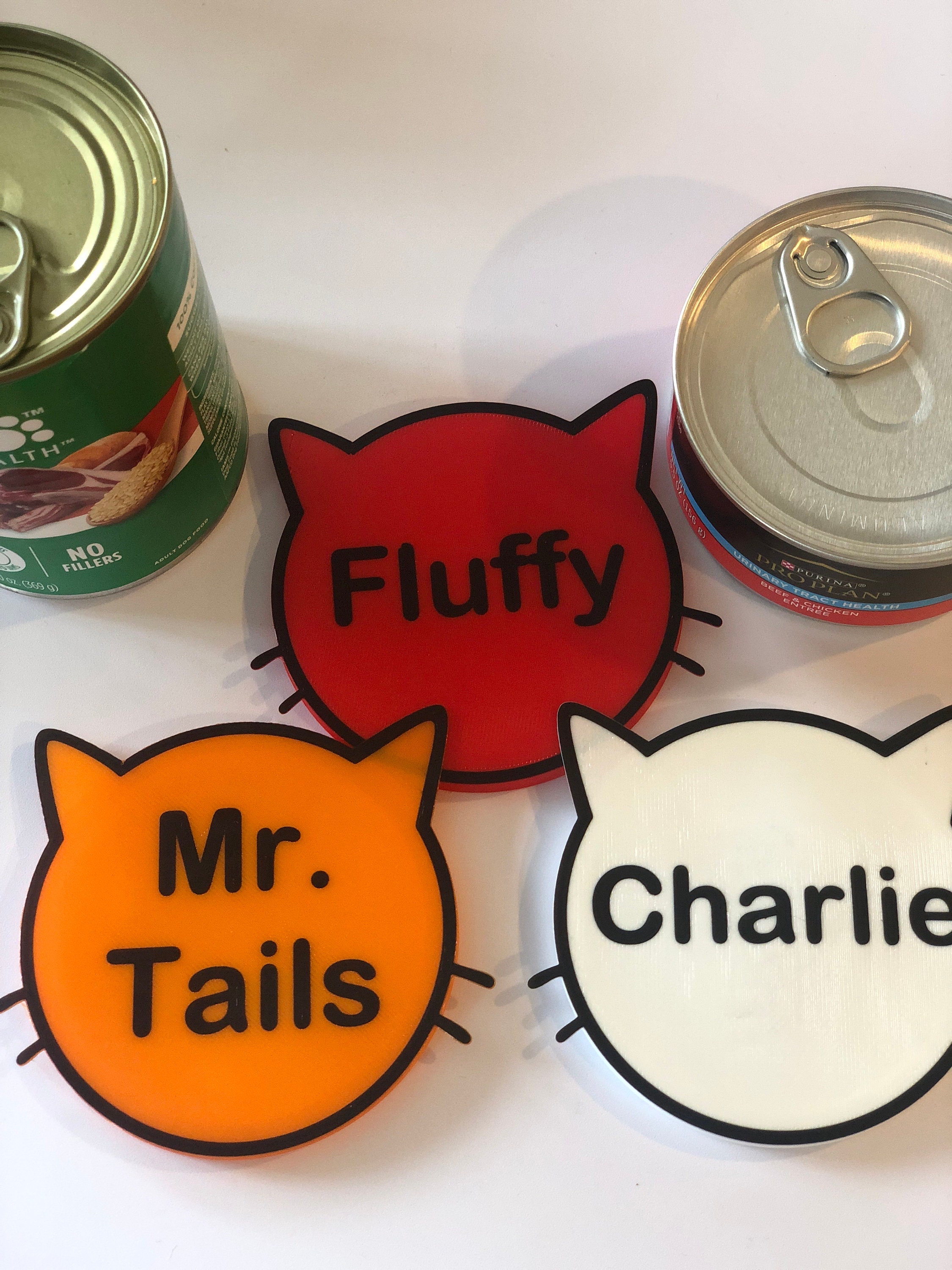 Personalized Cat Food Can Lids Pet Food Can Cover Improve Your Pet Food ...