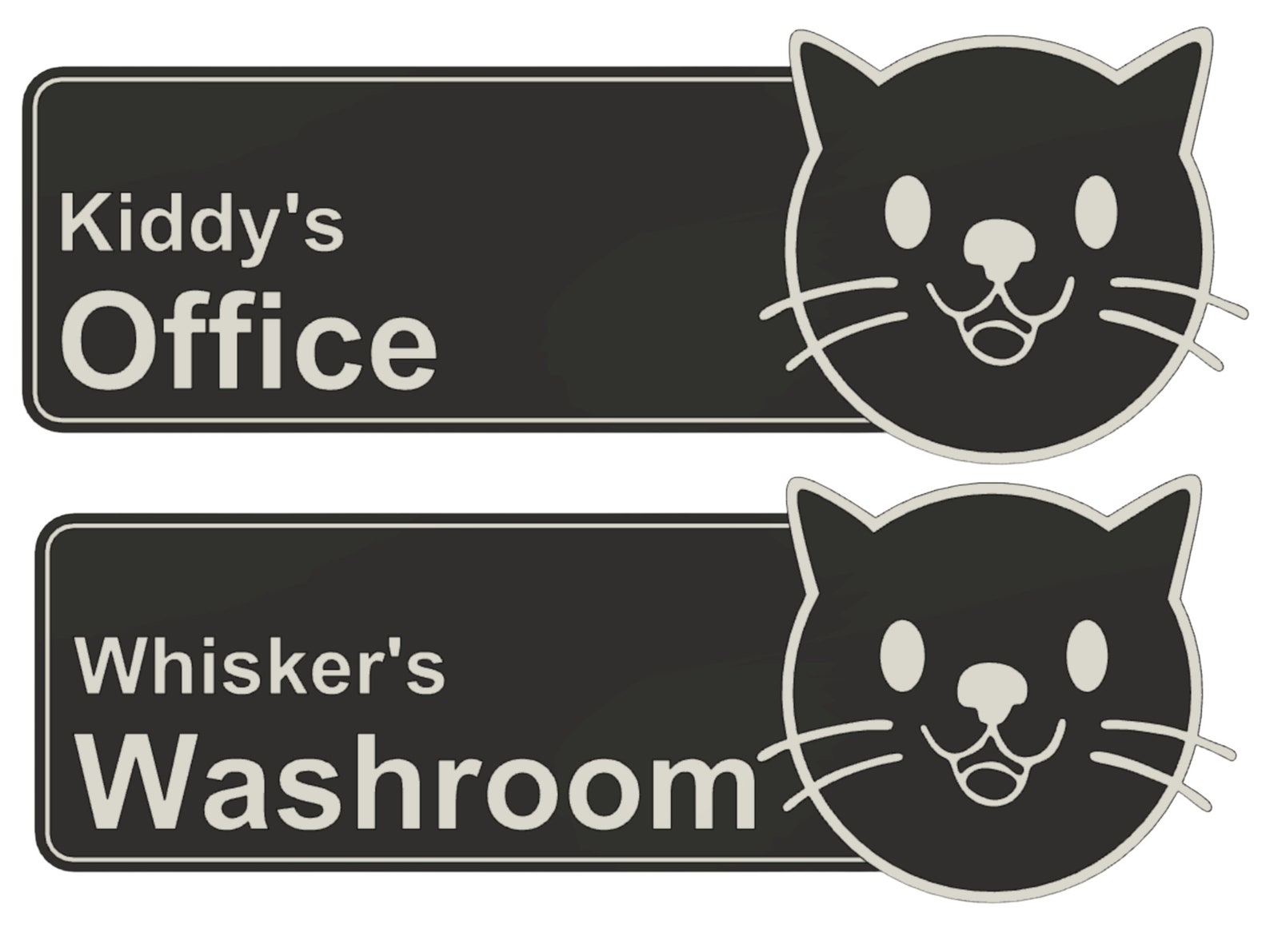 Custom Cat Door Sign - Etsy