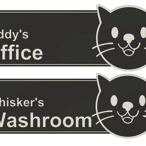 Custom Cat Door Sign - Etsy