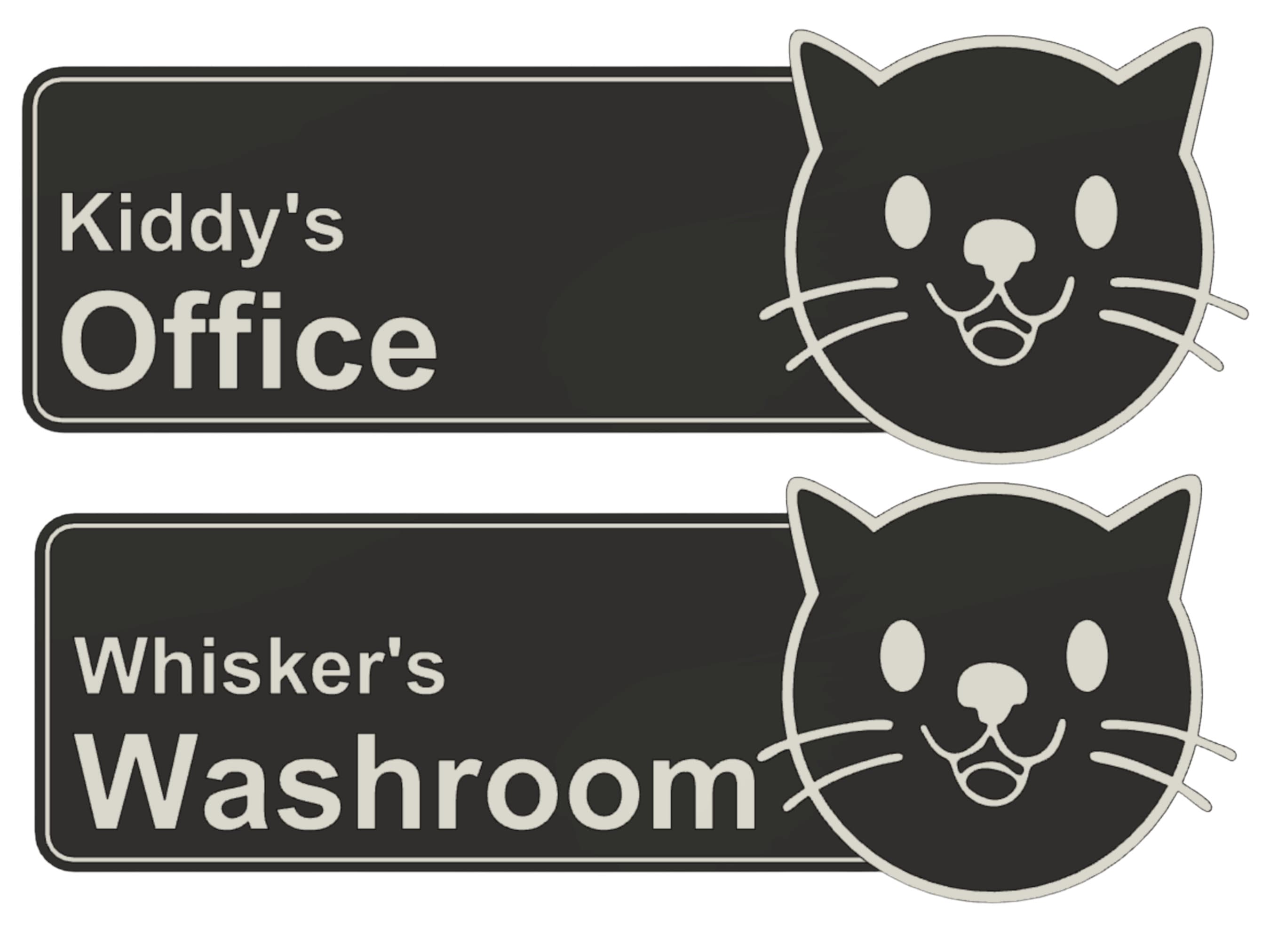 Custom Cat Door Sign - Etsy