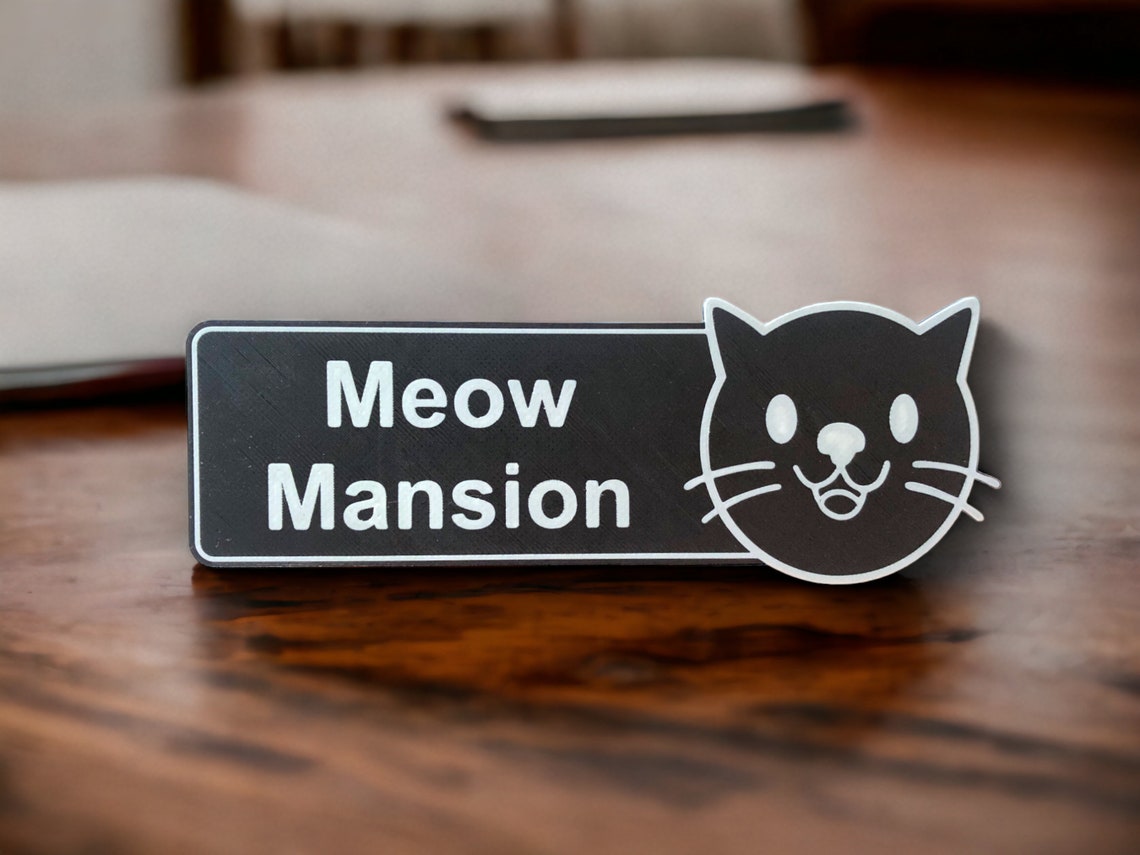 Custom Cat Door Sign - Etsy