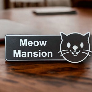 Custom Cat Door Sign - Etsy