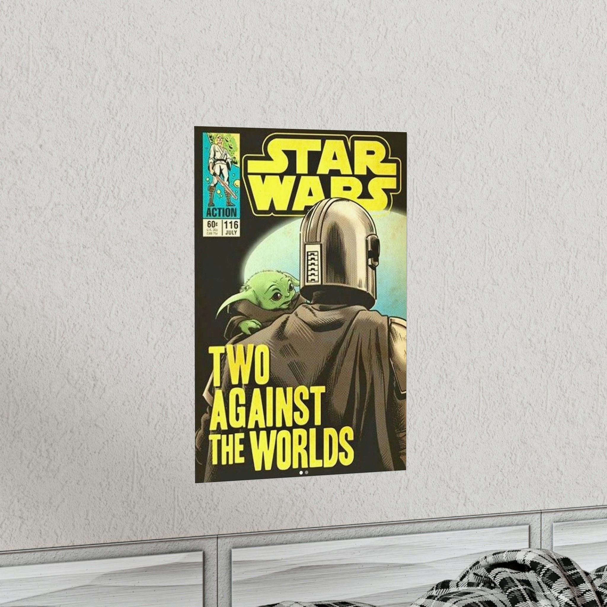 Star Wars Poster, Baby Yoda Poster, Mandalorian, Wall Decoration ...