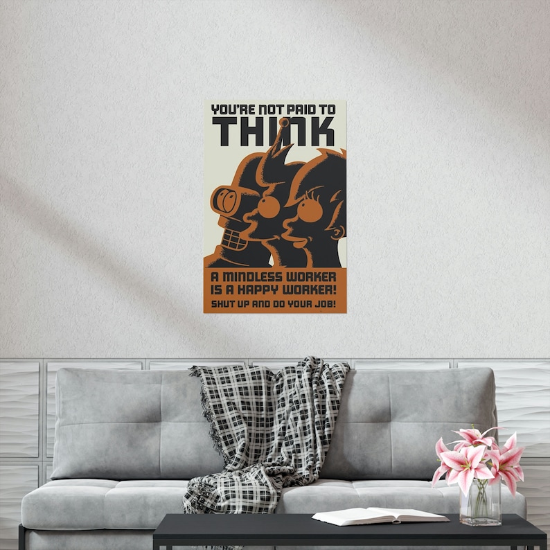 Futurama Poster Bender Poster Geek Poster Wall Decoration - Etsy