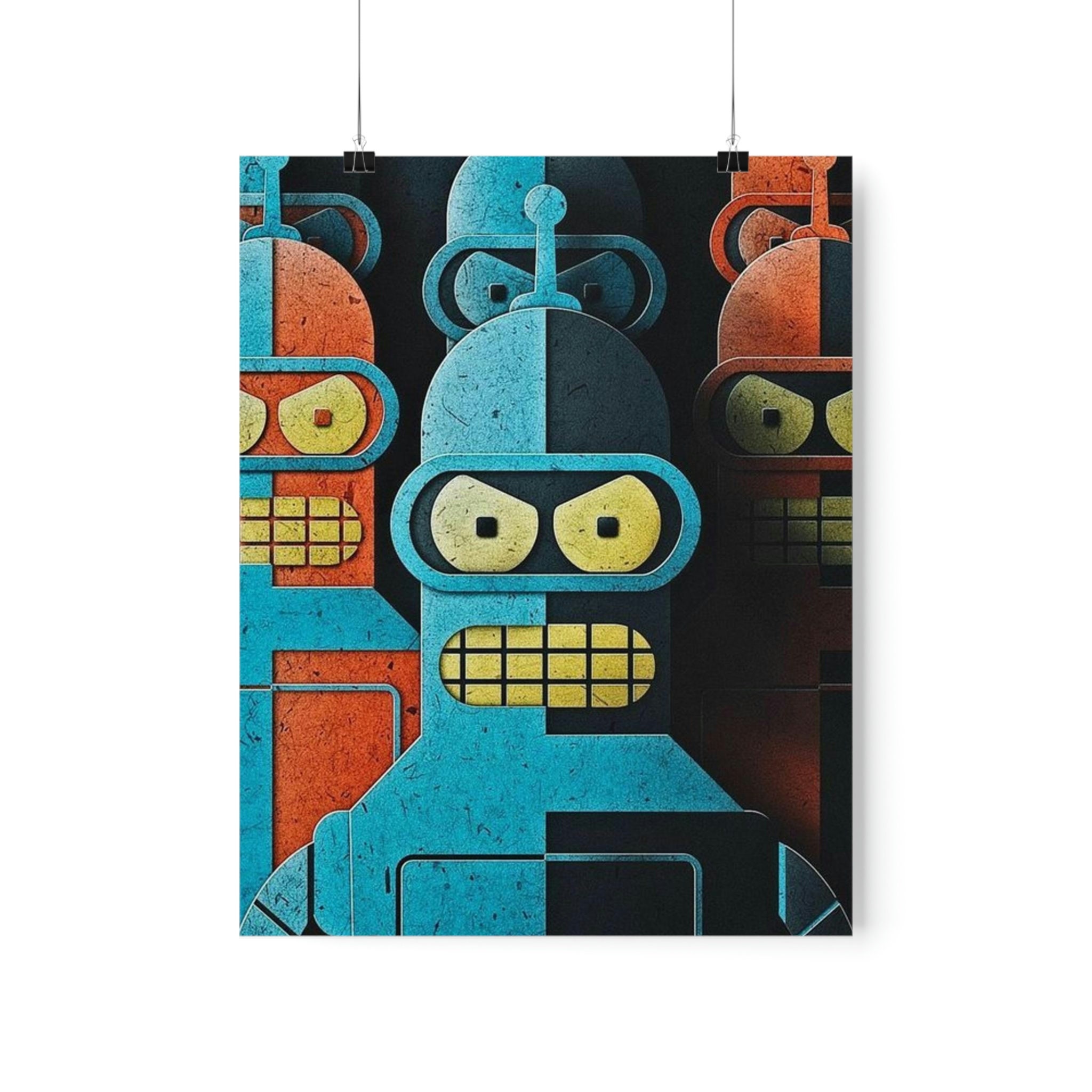 Futurama Poster, Bender Poster, Geek Poster, Wall Decoration, Premium ...