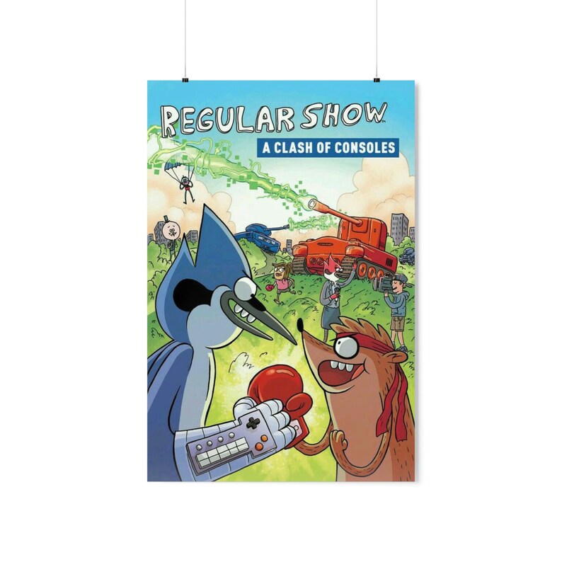 Regular Show Poster, Mordecai Rigby, Geek Poster, Wall Decoration ...