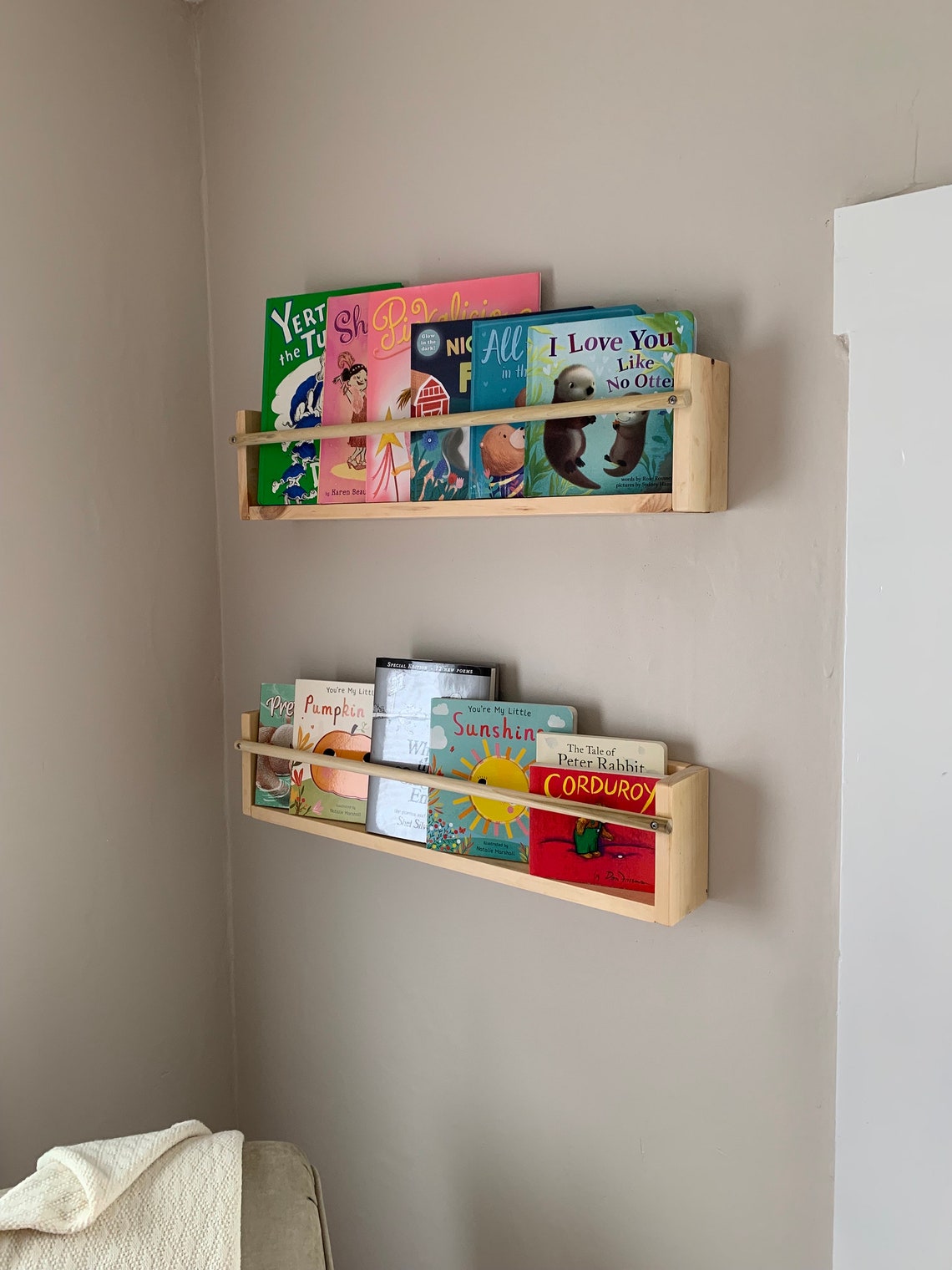 Handmade Nursery Shelf | Same Dimensions as IKEA FLISAT | Solid Pine ...