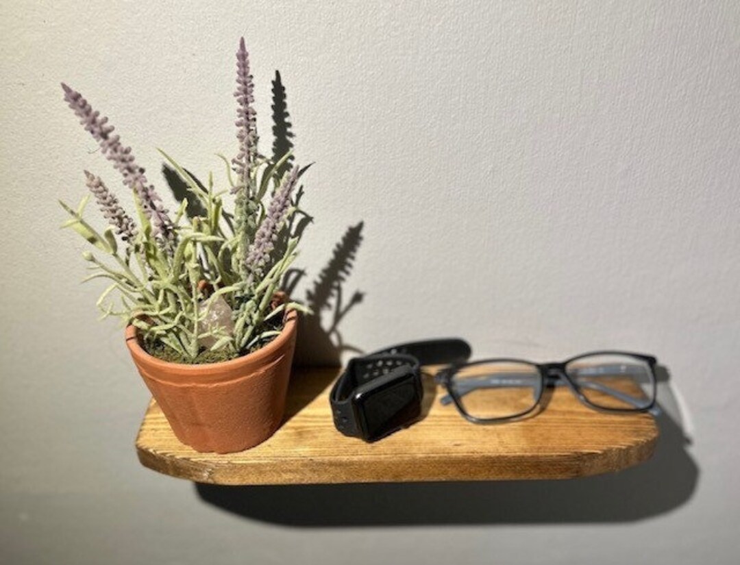 Small Floating Shelf Plant Shelf FREE SHIPPING Easy - Etsy