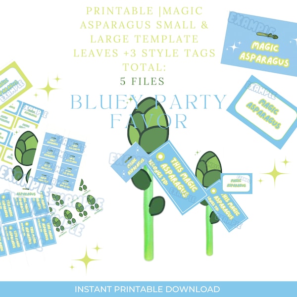 Bluey Magic Asparagus Party - Etsy