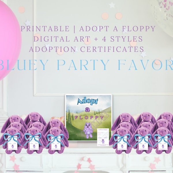 Bluey Certificate of Adoption - Etsy