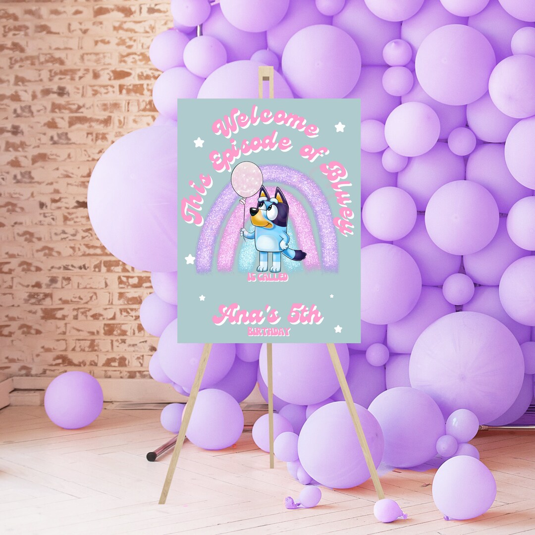 Bluey Party Favors Bluey Welcome Sign Bluey Printable Bluey - Etsy New ...