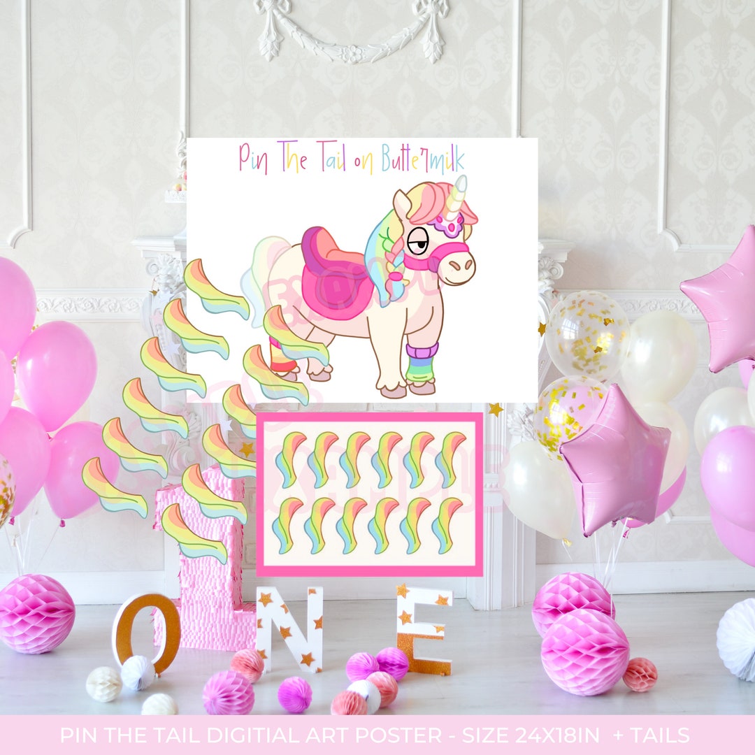 Pin the Tail on Bluey Buttermilk Pin the Tail on Buttermilk - Etsy Canada