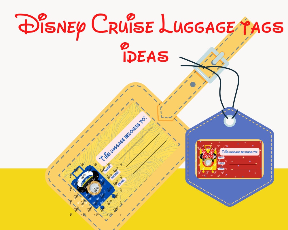 Disney Luggage Tag Template