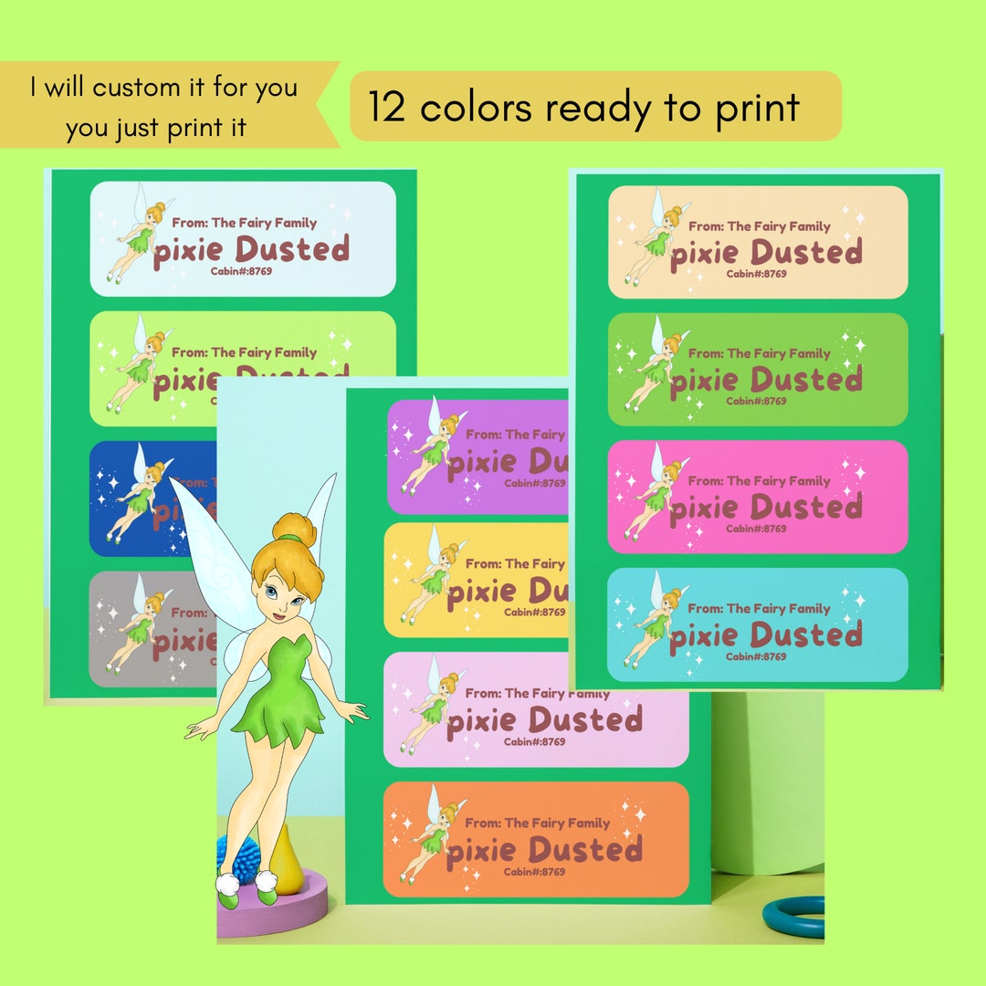 Pixie Dust Gift Tags Digital Stickers Pixie Dusted Labels Fish - Etsy