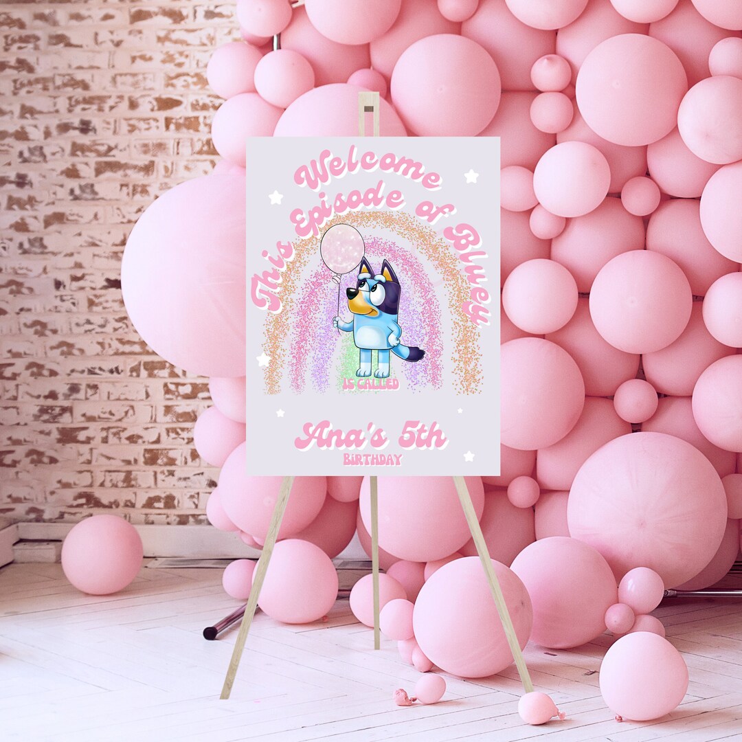 Bluey Party Favors Bluey Welcome Sign Bluey Printable Bluey - Etsy Canada