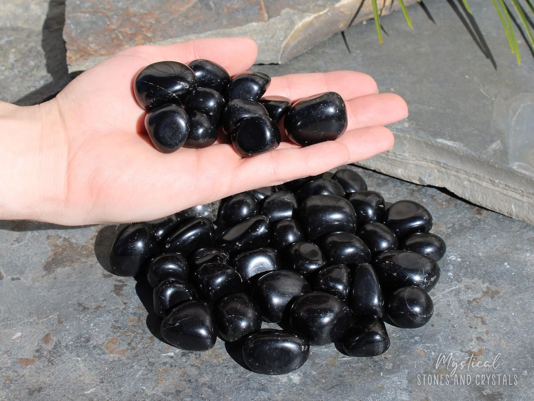 Obsidian Tumbled Stones | Black Obsidian Polished | Choose How Many ...