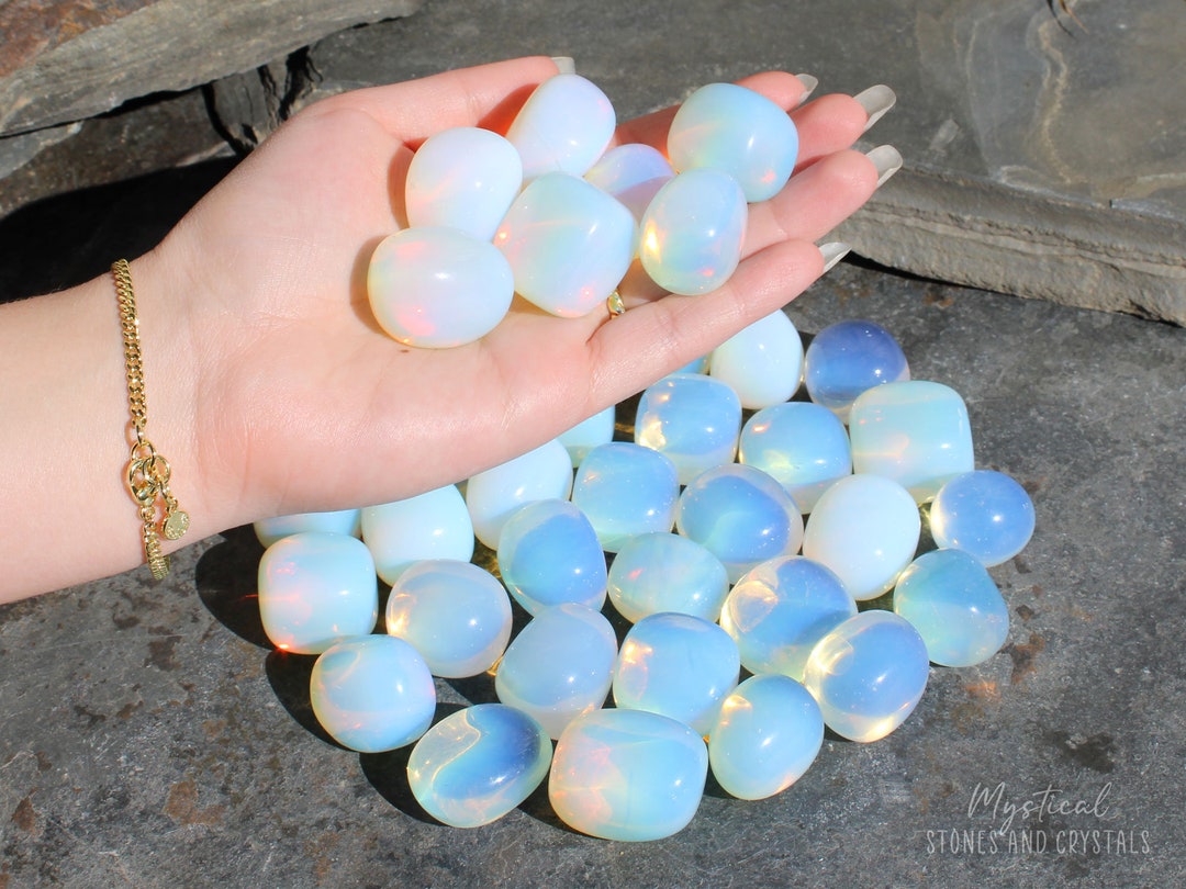 Opalite Tumbled Stones | Choose How Many Pieces - Etsy