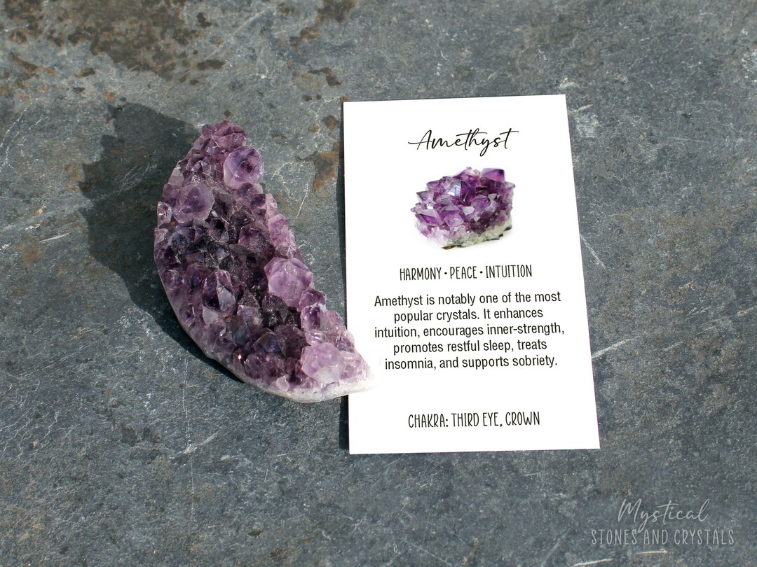 Amethyst Moon Cluster | Amethyst Crystal Moon | Druzy Crescent Moon - Etsy