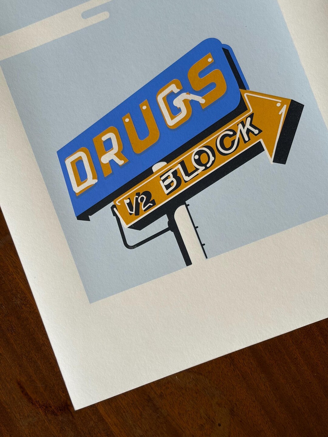 Drugs, 1/2 Block. Limited Edition, Hand Printed, Silkscreen, Screen ...
