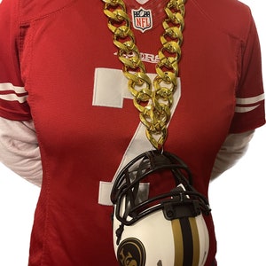 San Francisco 49ers Mini Helmet Gold Fan Chain/necklace Perfect for ...