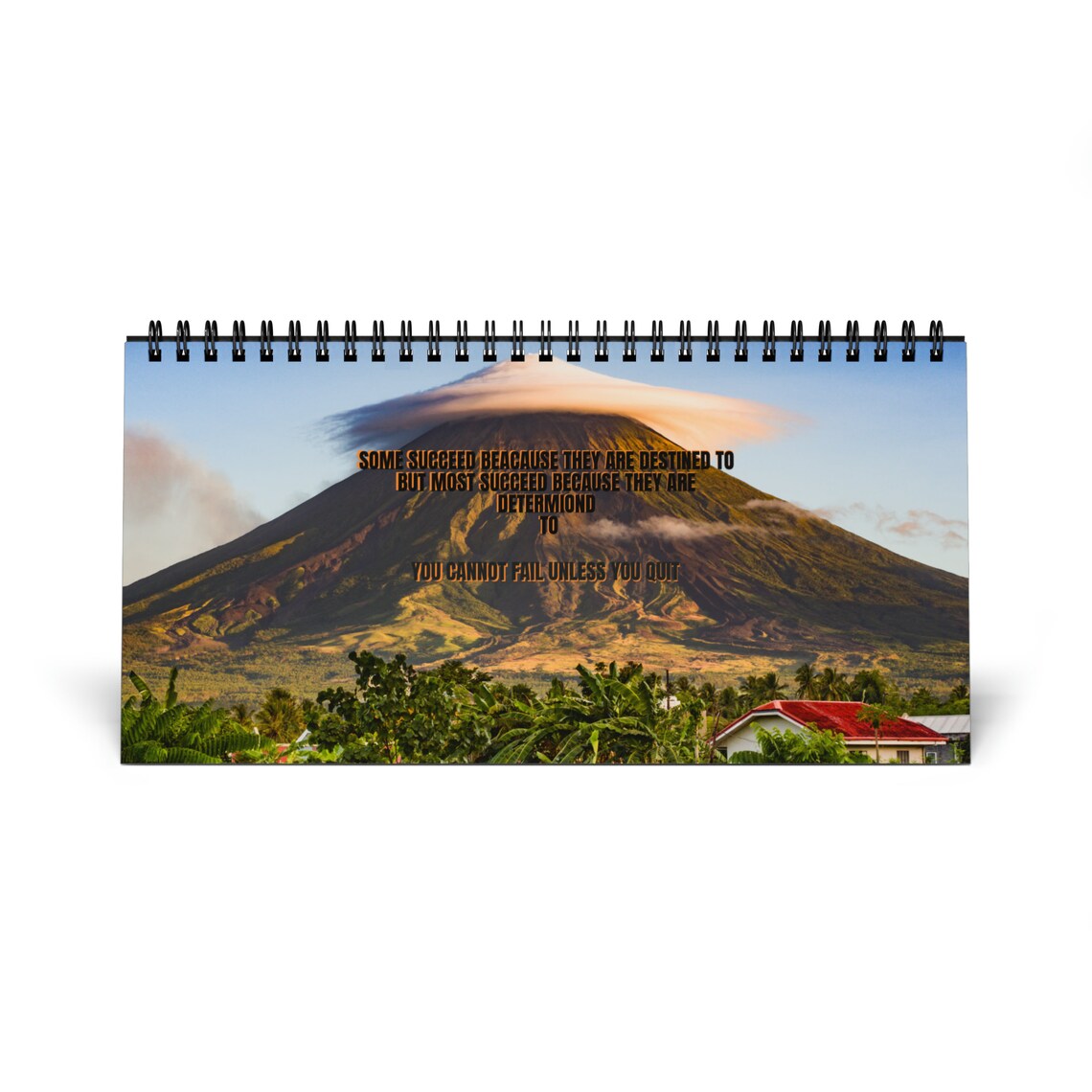 Volcano Desktop Motivational Calendar 2024 Grid - Etsy