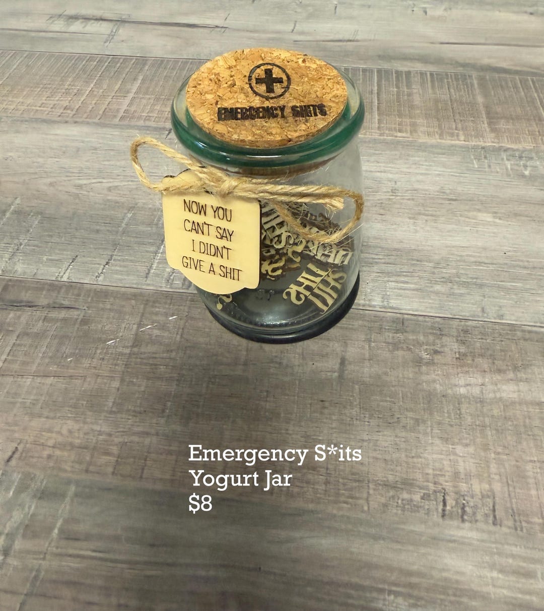 Emergency Shits to Give - Yogurt Jar - Etsy