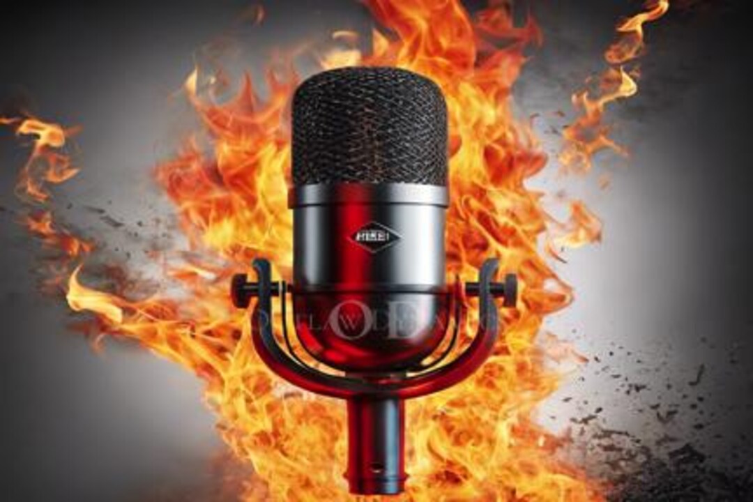 Mic on Fire - Etsy