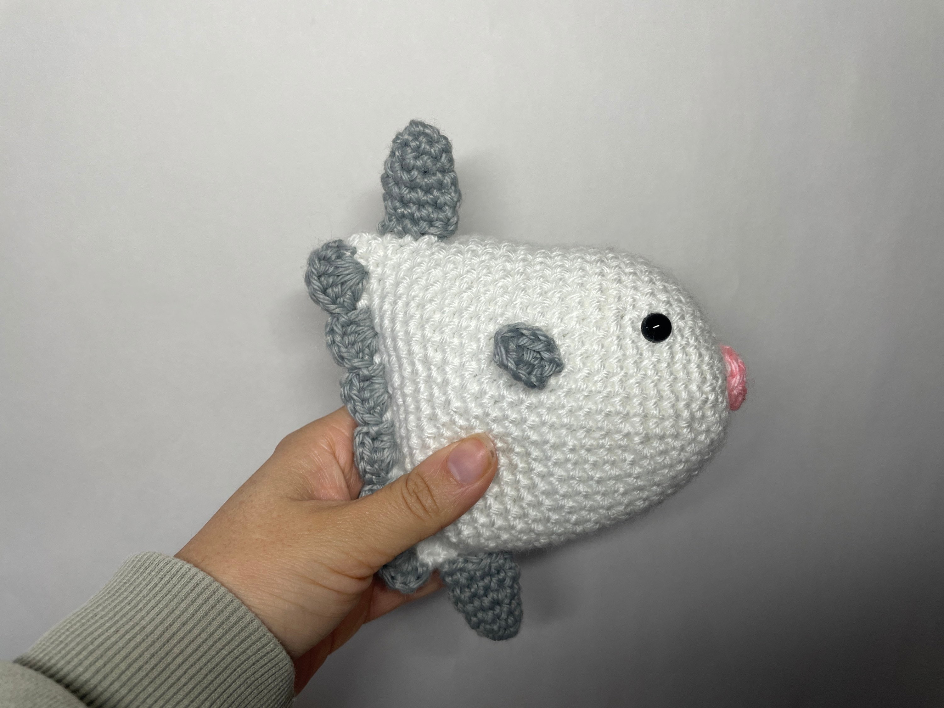 Mola Mola (ocean Sunfish) Crochet Plushie - Cute Mola Mola Amigurumi ...