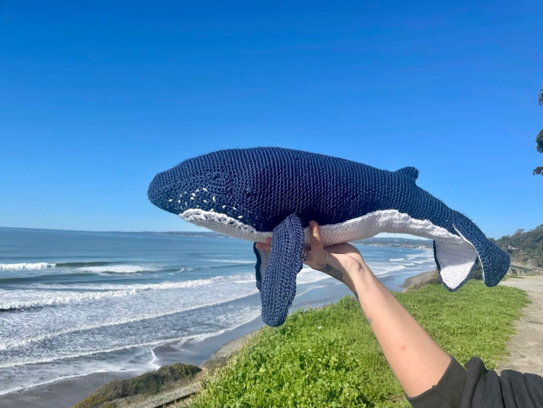 Humpback Whale Crochet Plushie | Cute Handmade Humpback Whale Amigurumi ...