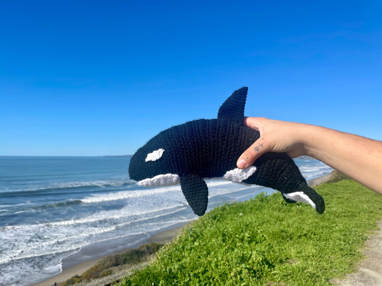 Killer Whale Crochet Plushie | Handmade Orca Amigurumi Gift for Ocean ...
